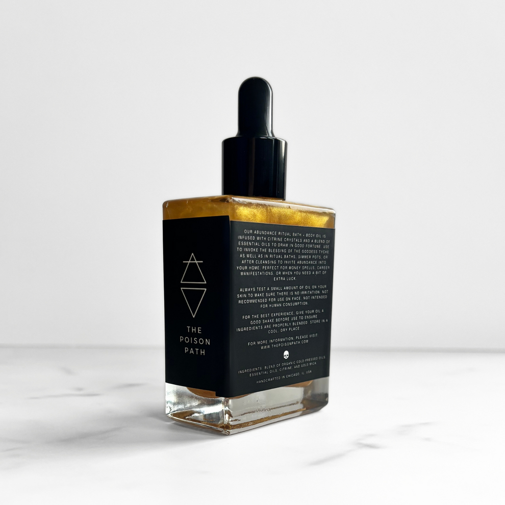 The Wheel | Abundance Ritual Bath + Body Oil – The Poison Path